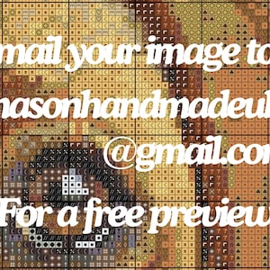 Convert Your Picture to Cross Stitch Pattern, Custom Cross Stitch ...