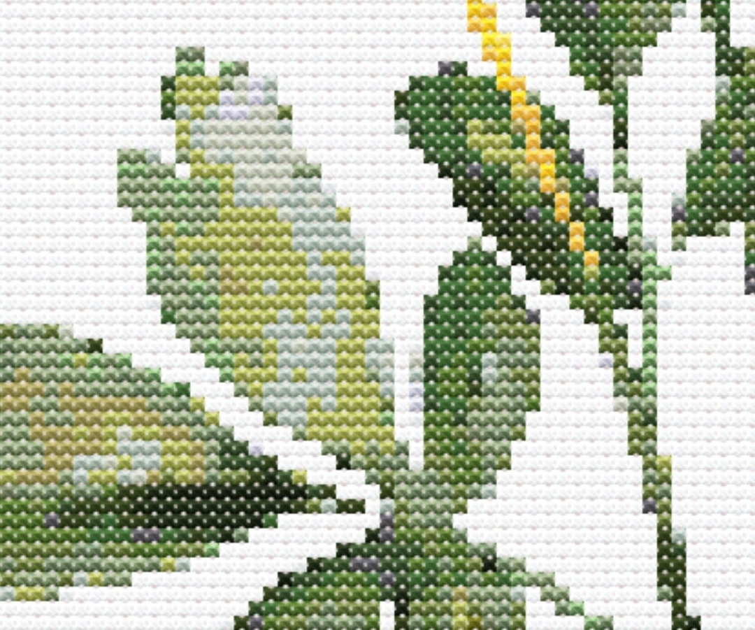 Buttercup Botanical Cross Stitch Sewing Modern Embroidery Pattern ...