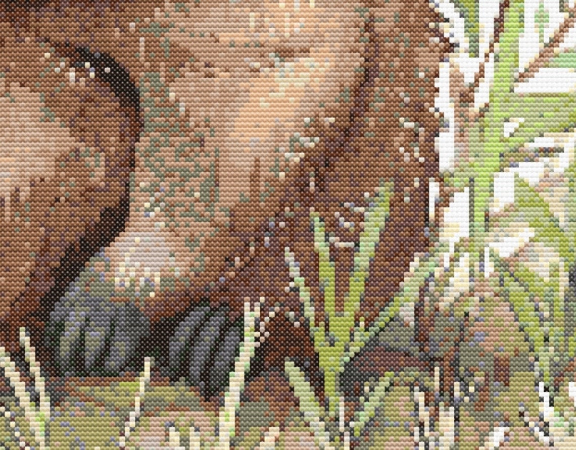 Wombat in an Outback Clearing Cross Stitch Sewing Embroidery Pattern ...