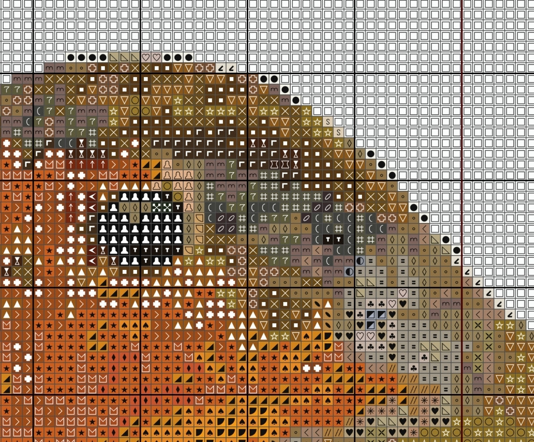 Robin Cross Stitch Sewing Embroidery Pattern Instant DMC Download Bird ...