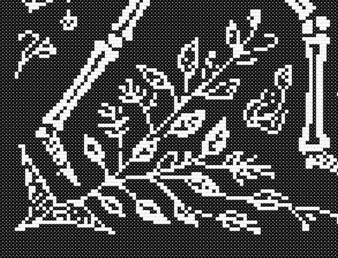 Dancing Skeleton Cross Stitch Pattern Sewing Modern Embroidery Instant ...