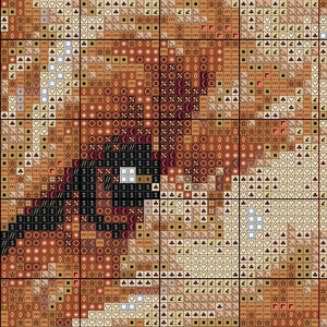 Labradoodle Dog Cross Stitch Pattern Sewing Embroidery DMC Wildlife ...