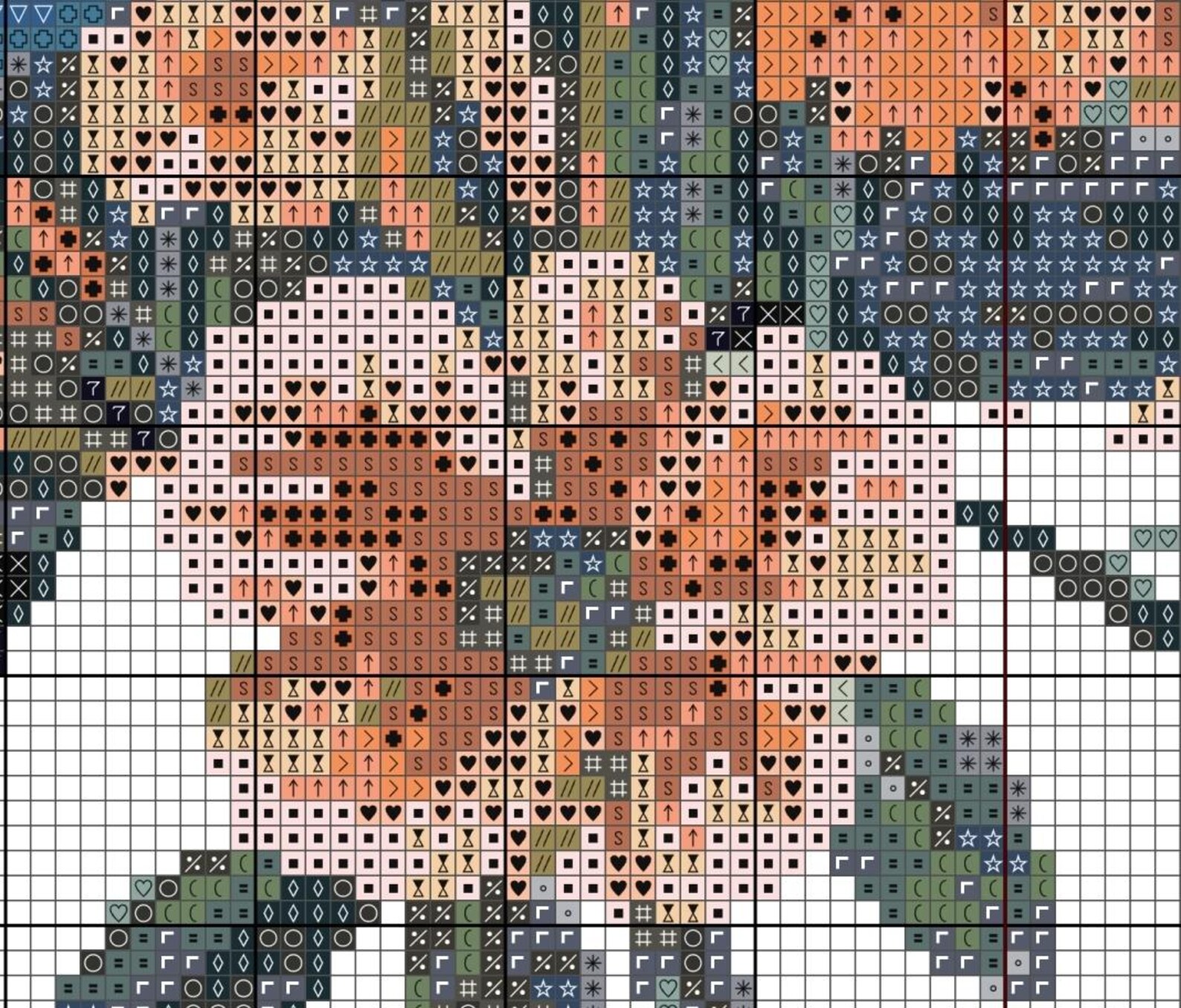 Floral Bluebird Cross Stitch Sewing Embroidery Pattern Instant DMC ...
