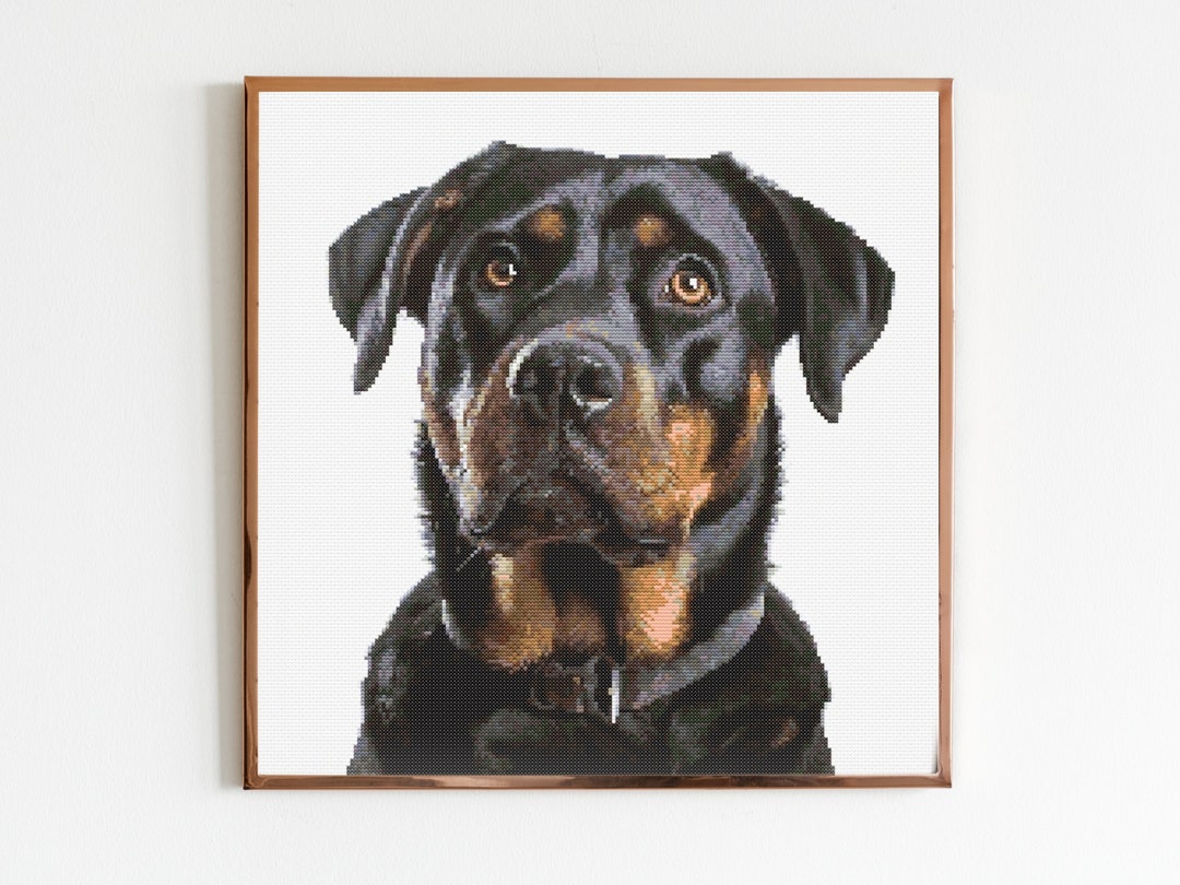 Rottweiler Cross Stitch Pattern Sewing Embroidery DMC Wildlife Africa ...