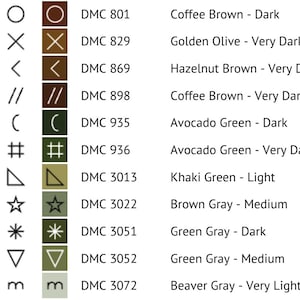 Oak Tree Branch With Acorn Cross Stitch Pattern Counted Sewing Modern ...