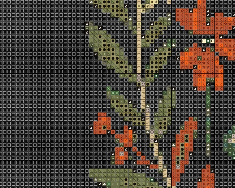 Frog Playing a Banjo Cross Stitch Pattern Sewing Modern Embroidery Dark ...