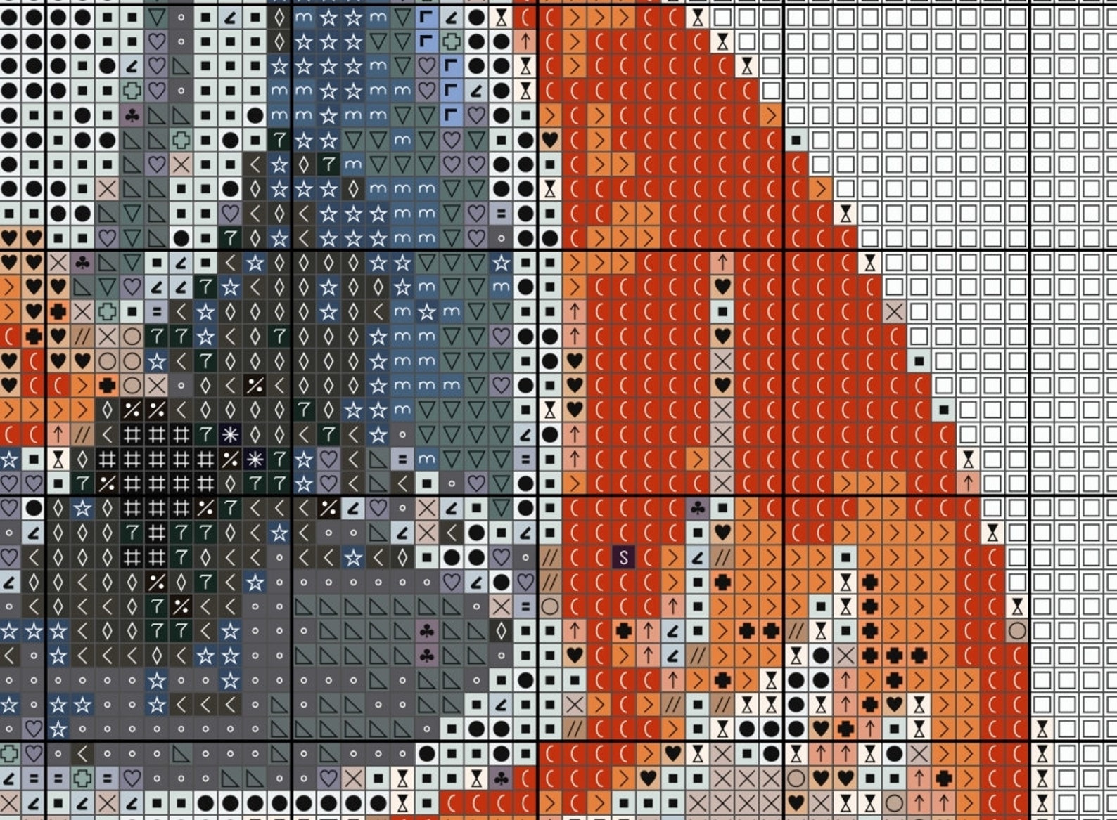 Puffin Cross Stitch Sewing Embroidery Pattern Instant DMC Download Bird ...