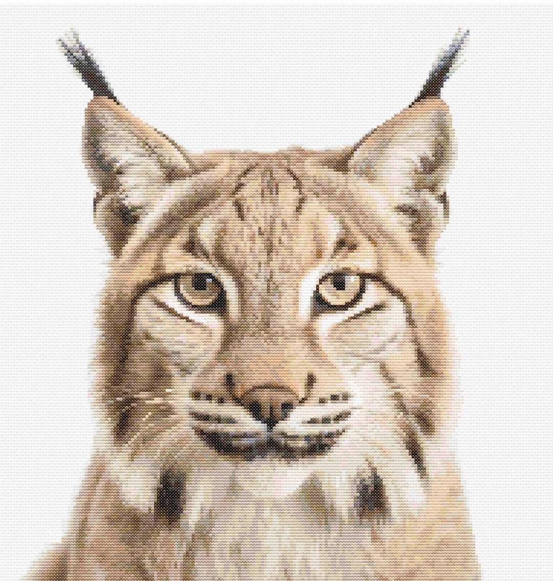Grey Lynx Cross Stitch Pattern Sewing Embroidery DMC Wildlife Africa Animal Safari Jungle ...