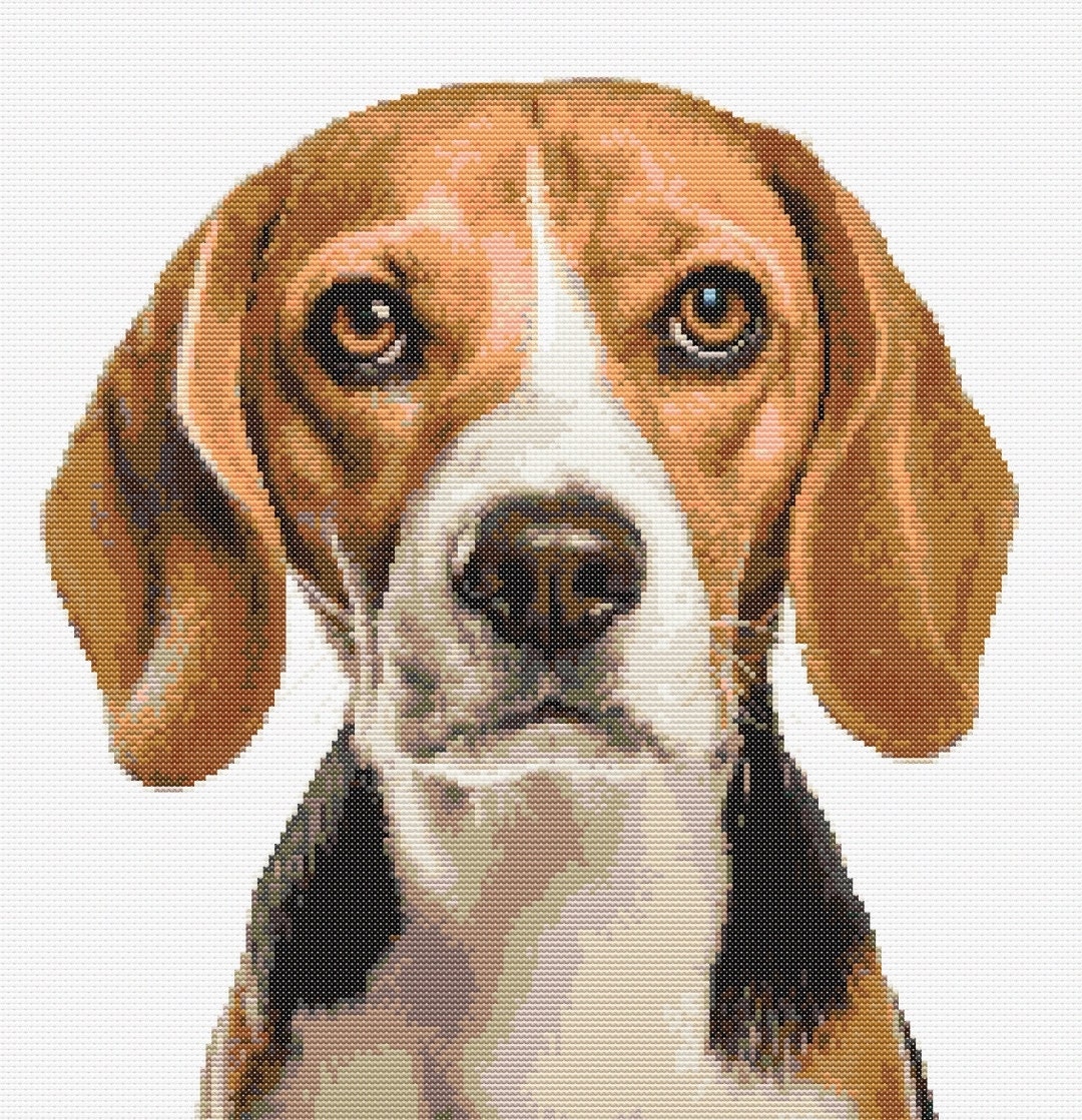 Beagle Dog Cross Stitch Pattern Sewing Embroidery DMC Wildlife Africa ...