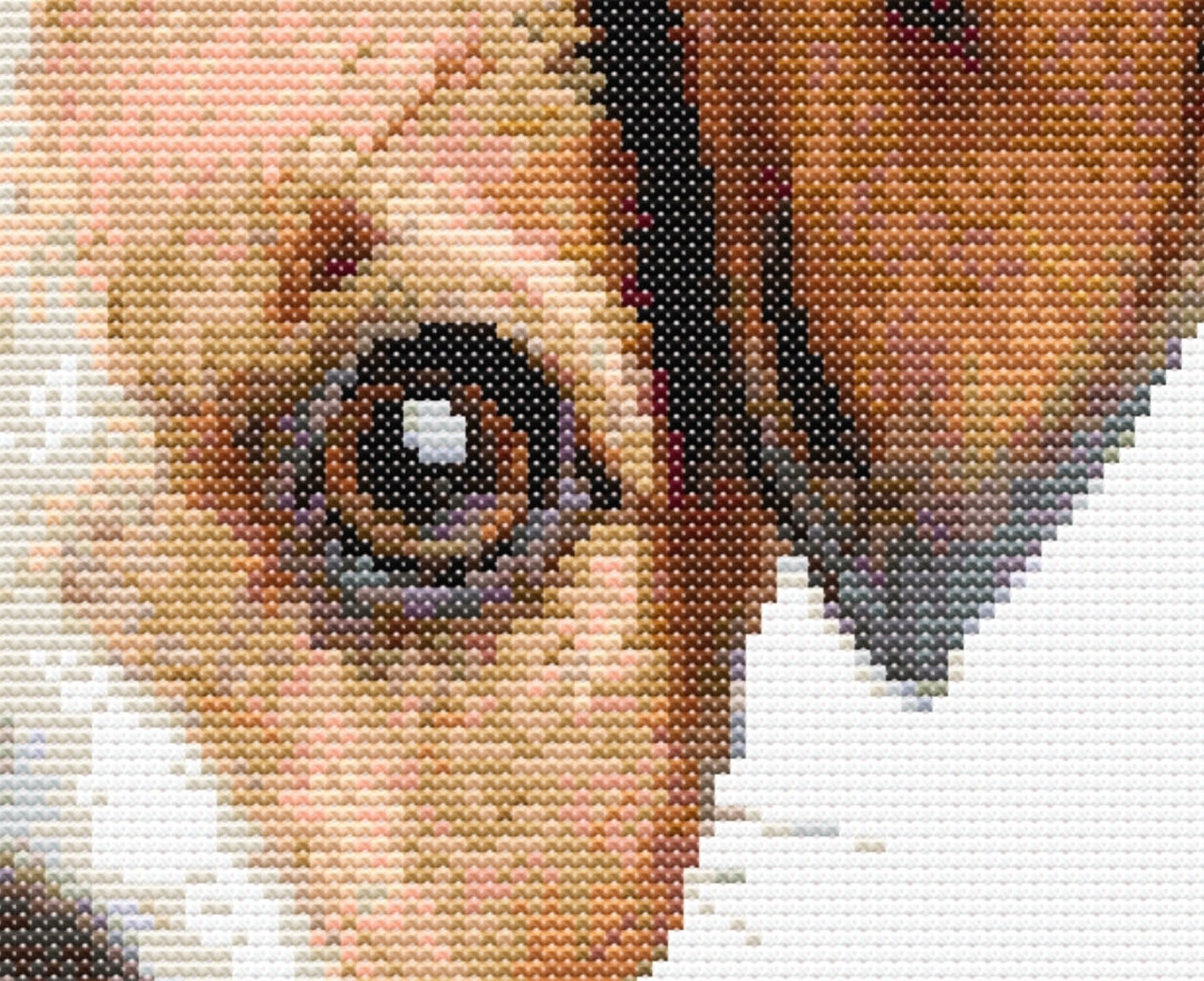 Jack Russell Dog Cross Stitch Pattern Sewing Embroidery DMC Wildlife ...