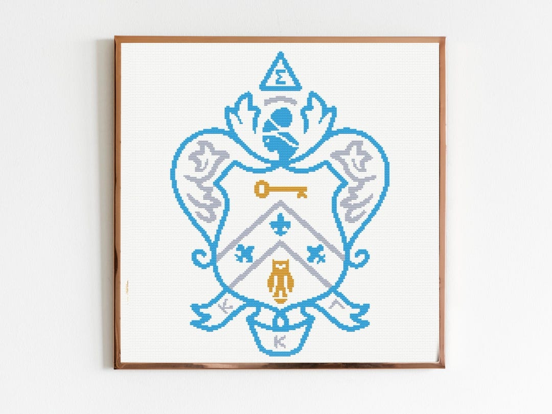 Gamma Kappa Kappa Cross Stitch Pattern Sewing Embroidery Cottagecore ...