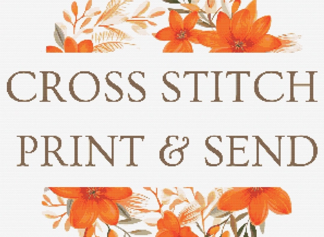 Cross Stitch Print & Send Service - Etsy