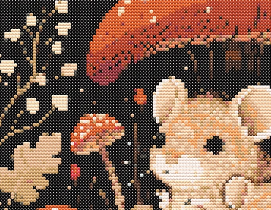 Mouse Cross Stitch Pattern Sewing Modern Embroidery Instant Download ...