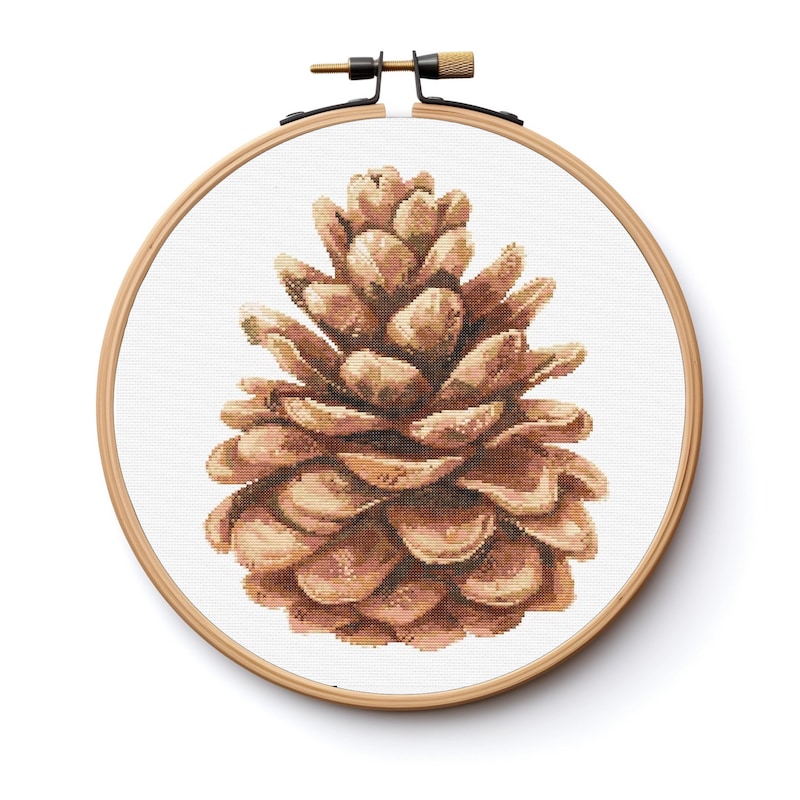 Pine Cone Embroidery - Etsy