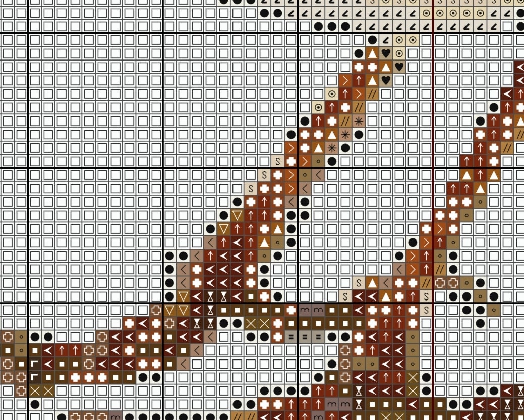 Robin Cross Stitch Sewing Embroidery Pattern Instant DMC Download Bird ...