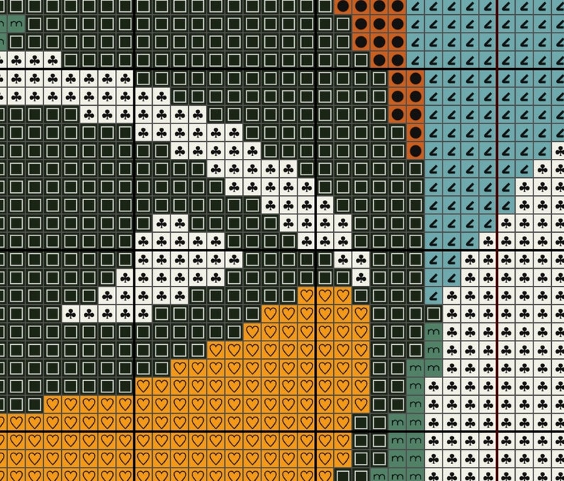 Abstract Face Cross Stitch Sewing Embroidery Pattern DMC X-stitch ...