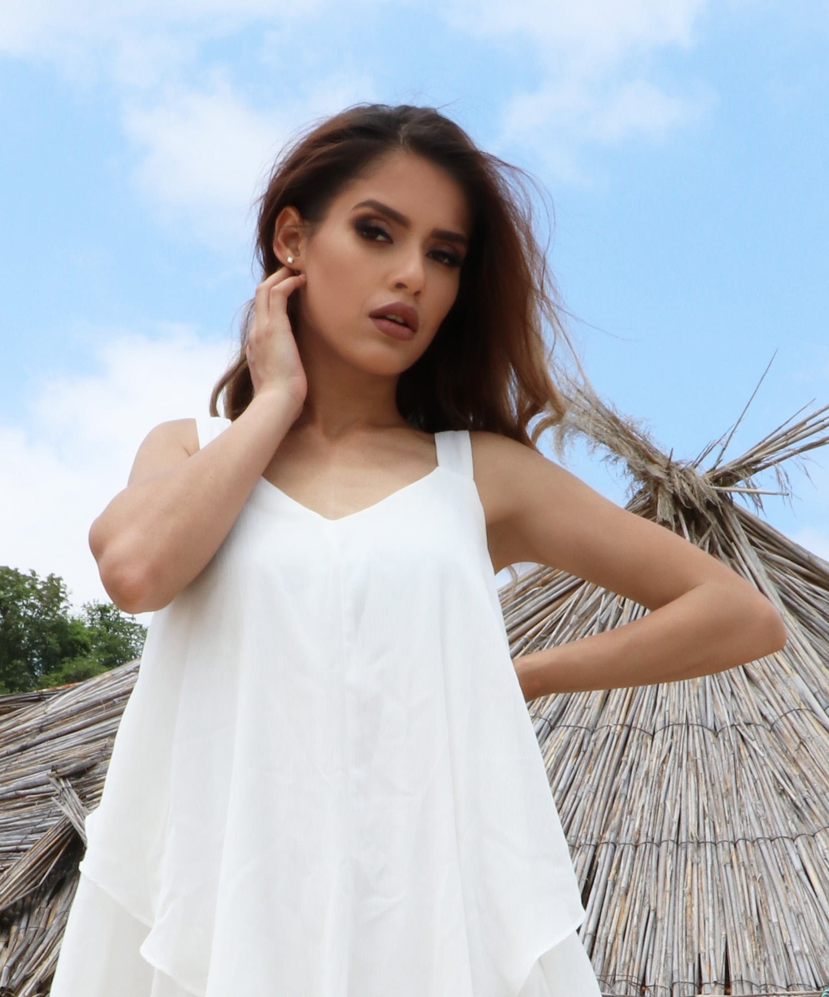 white-cocktail-dress-mini-party-short-v-neck-sleeveless-etsy-uk