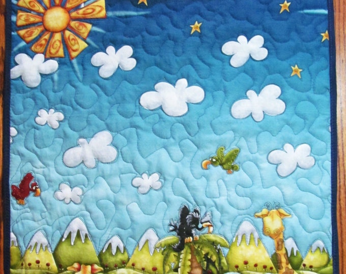 In the Beginning, Genesis, Baby Quilt, Quilted Panel, Bible Creation ...