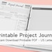 PRINTABLE Project Journal Pages for Crochet and Knitting Project ...