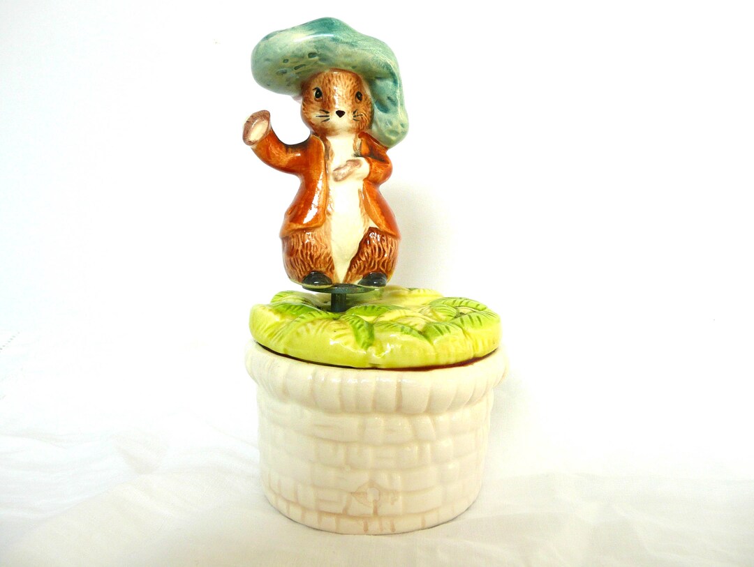 Schmid Beatrix Potter Musical Figurine Schmid Benjamin Bunny Musical ...