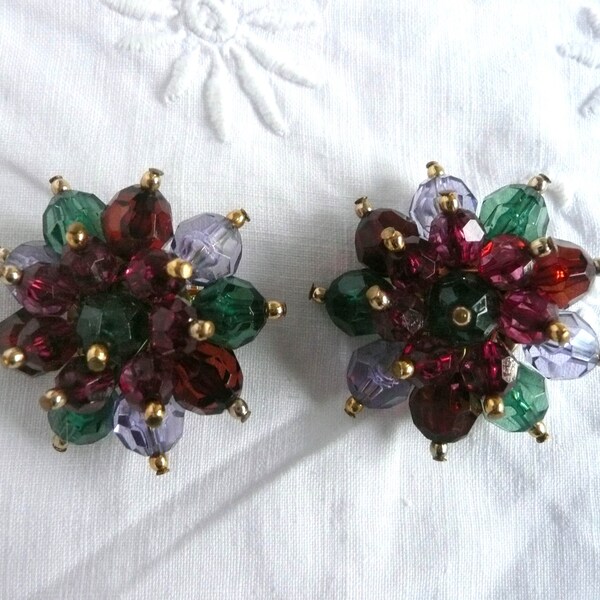 Cluster Earrings - Etsy