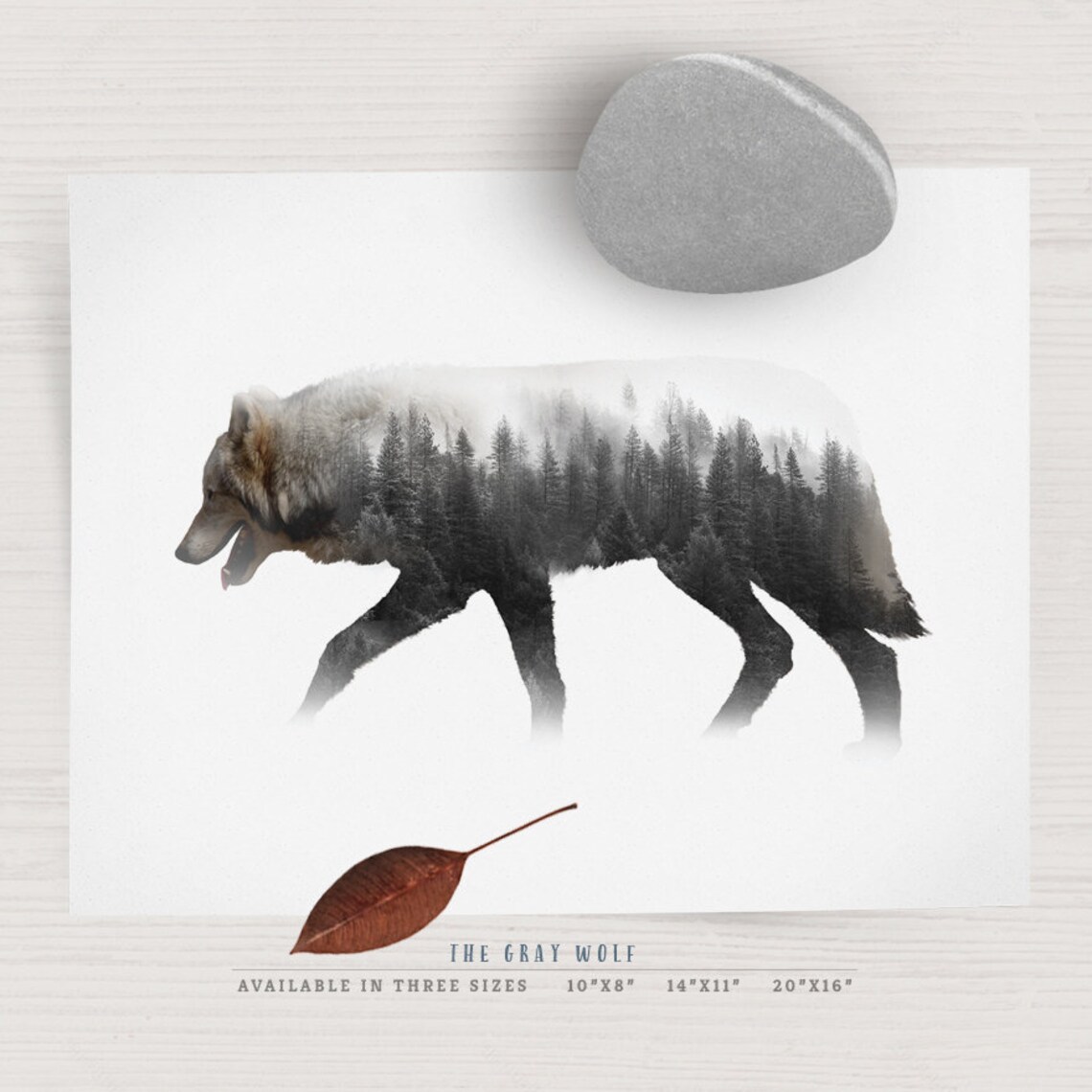 Wolf Picture Wolf Wall Art Nature Art Silhouette Print | Etsy