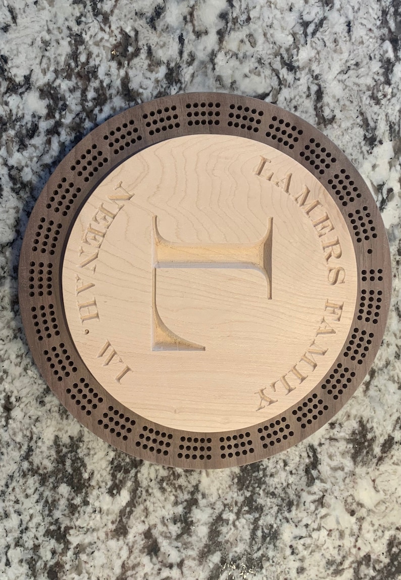 Cribbage Board Custom Logo - Etsy