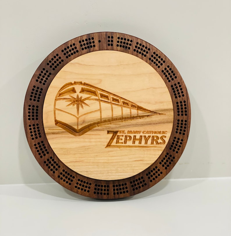 Cribbage Board Custom Logo - Etsy
