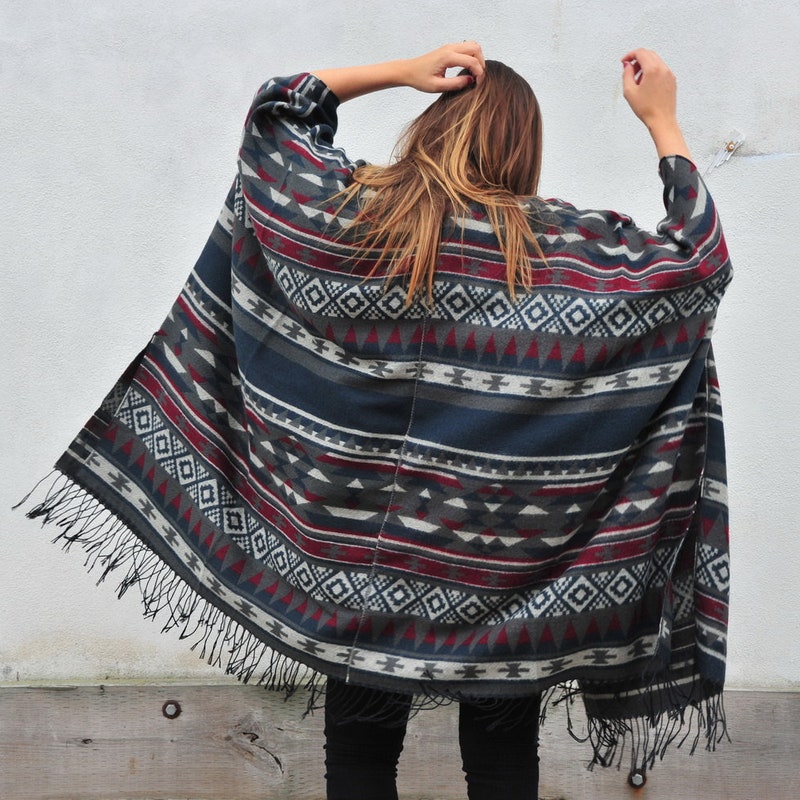 Poncho Jacket - Etsy