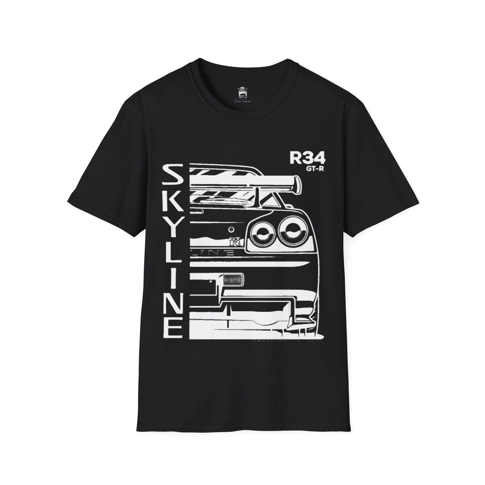 Nissan Skyline GT-R R34 T-shirt, JDM Racing Car Tee, Automotive ...