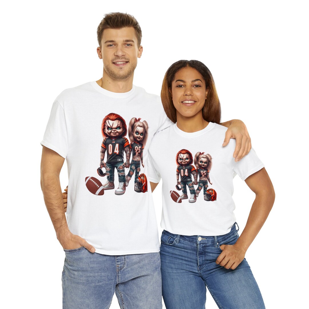 Chucky and Bride Cincinnati Bengals Halloween - Etsy