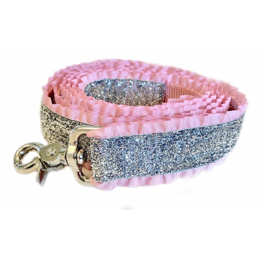 Ruffle Dog Leash | Glitter Bling Dog Leash - Etsy