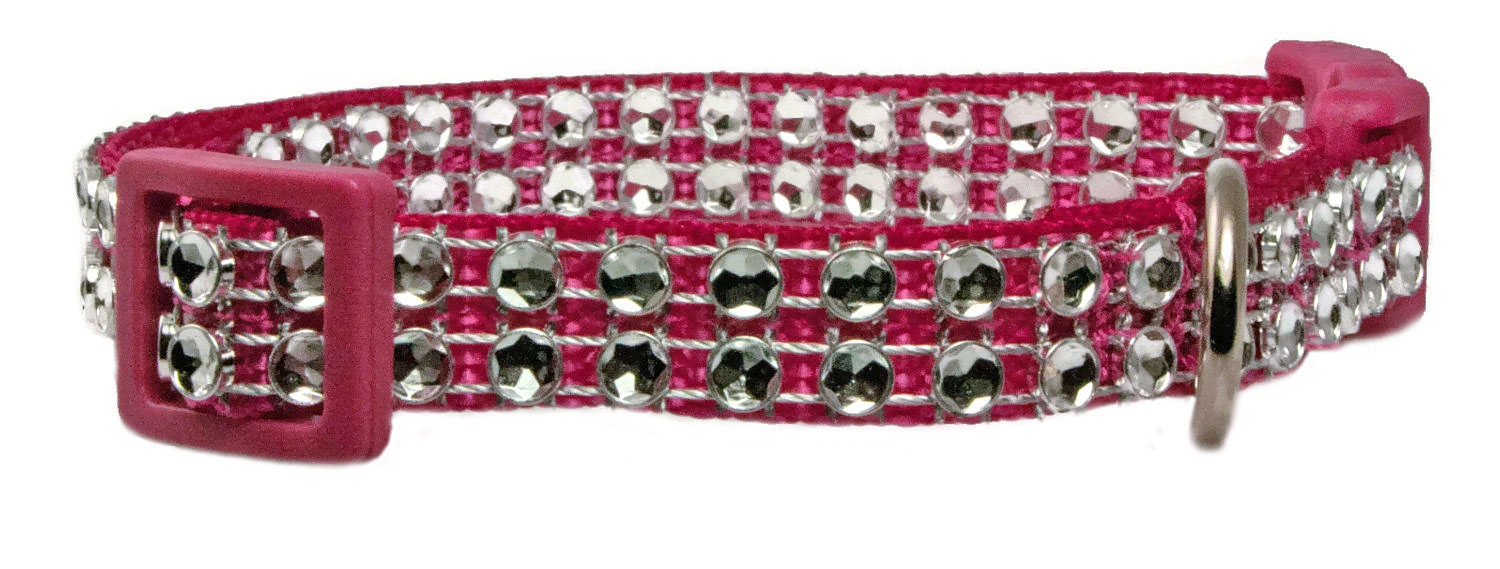 Rhinestone 3/8" Dog Bling Collar - Etsy