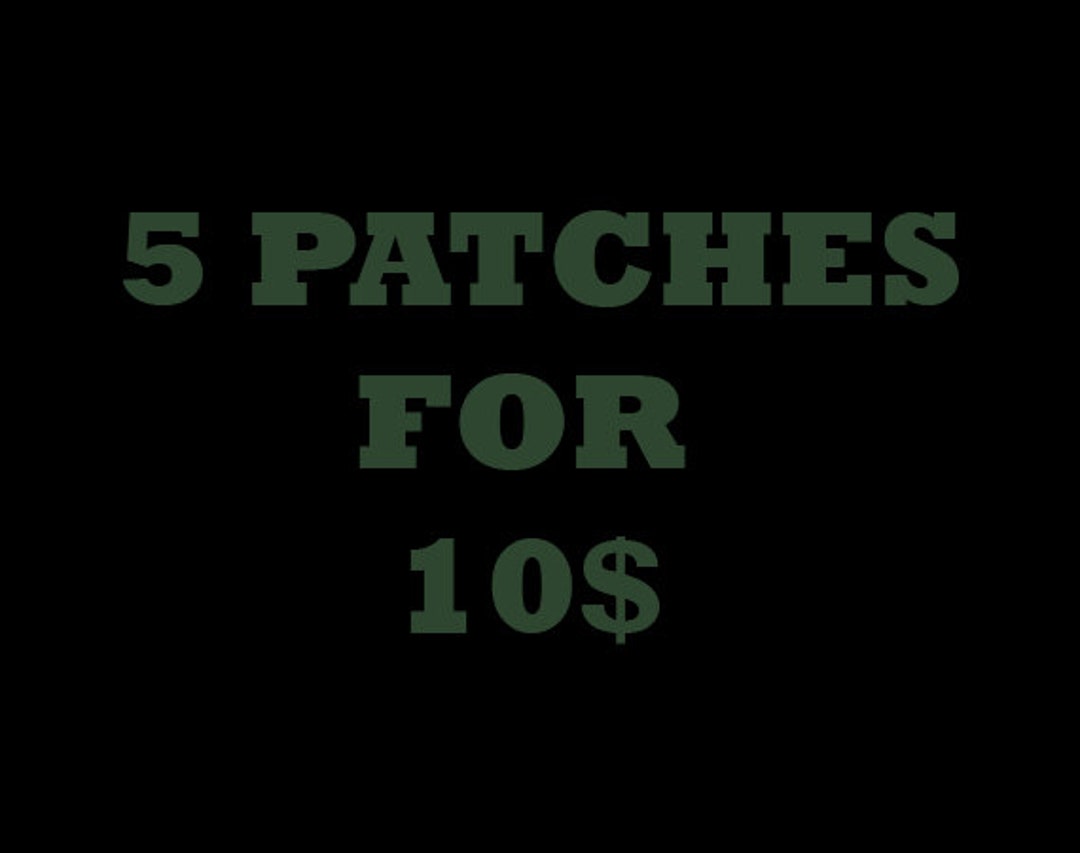 5 Patches for 10 - Etsy