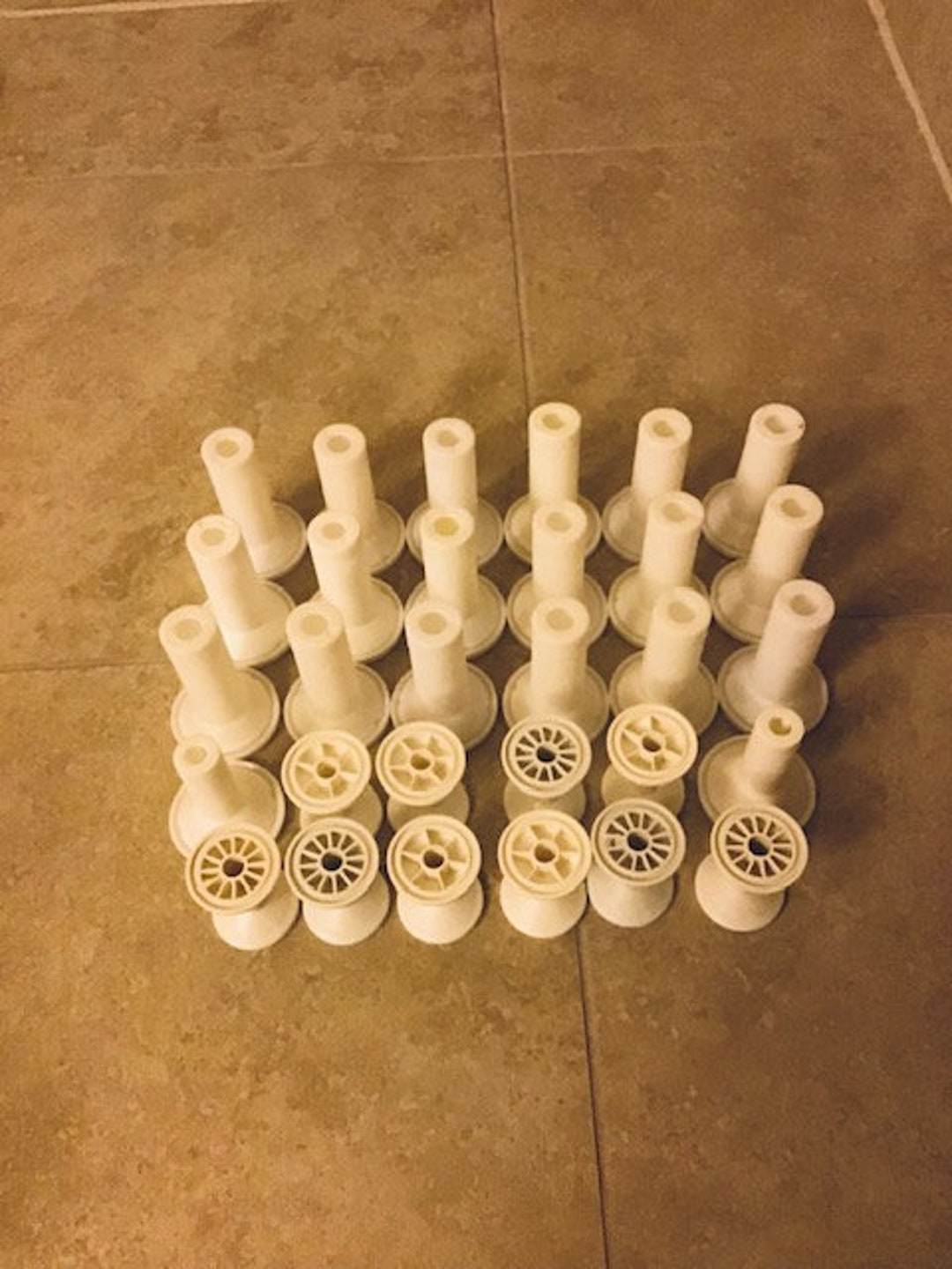 Lot of 30 Empty Plastic Thread Spools for You to Make Your - Etsy