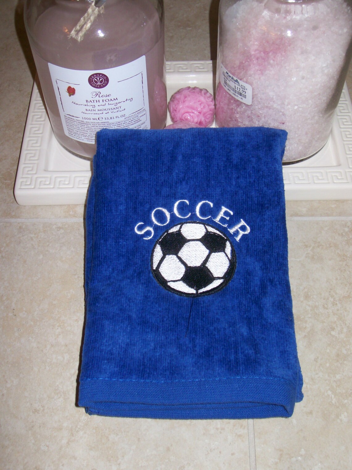 Personalized Embroidered Soccer Towel soccer Team Towels - Etsy