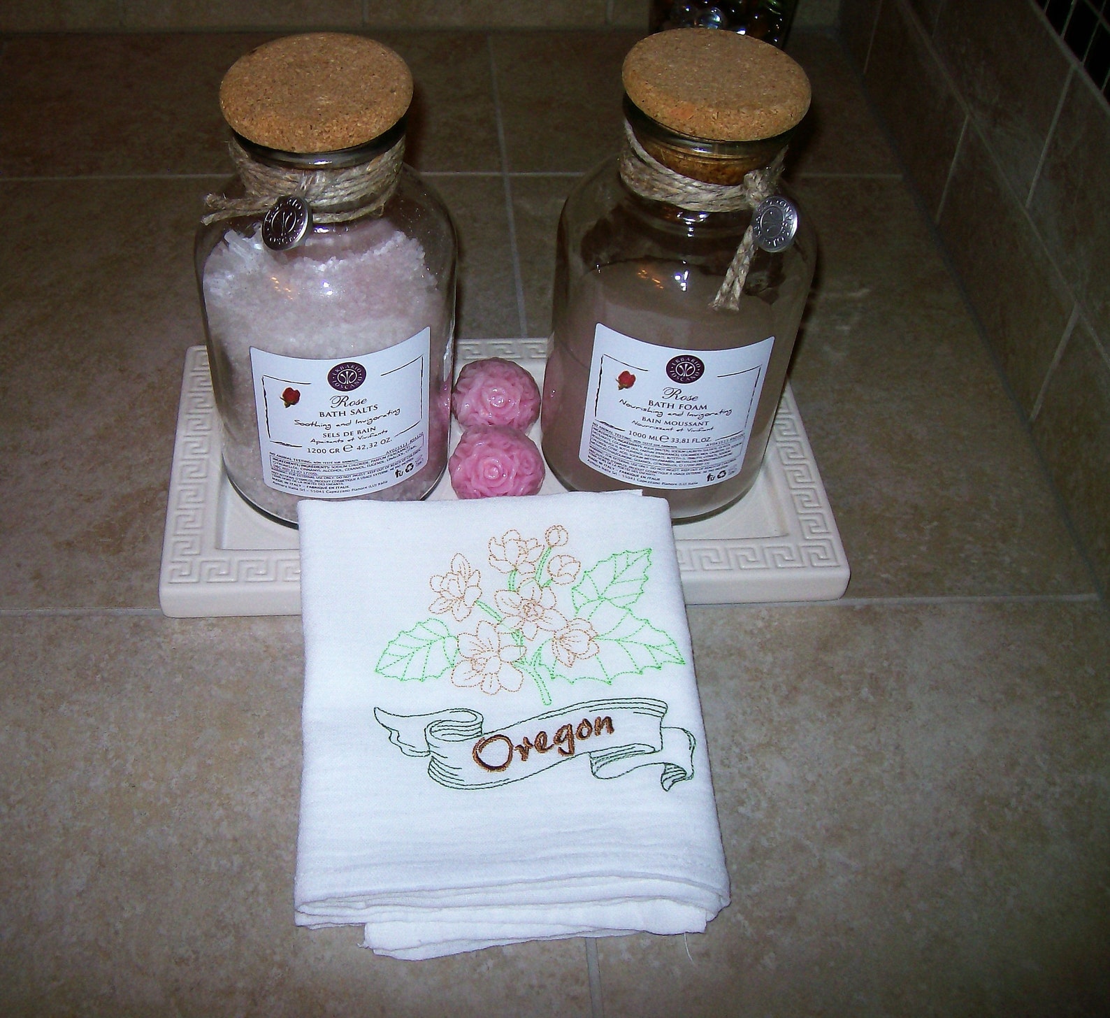 Oregon State Flower Oregon Grape Flour Sack Towels | Etsy