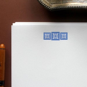 Cotton Writing Paper With Letterpress Italian Tile Motif - Etsy