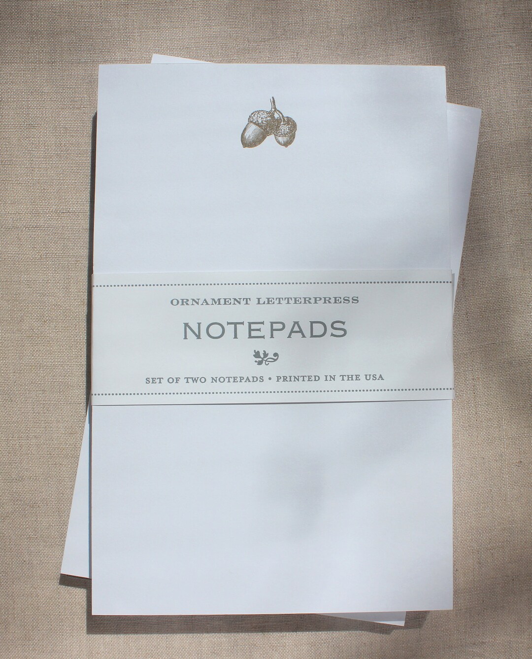 Set of Two Notepads - Acorn/tree - Etsy