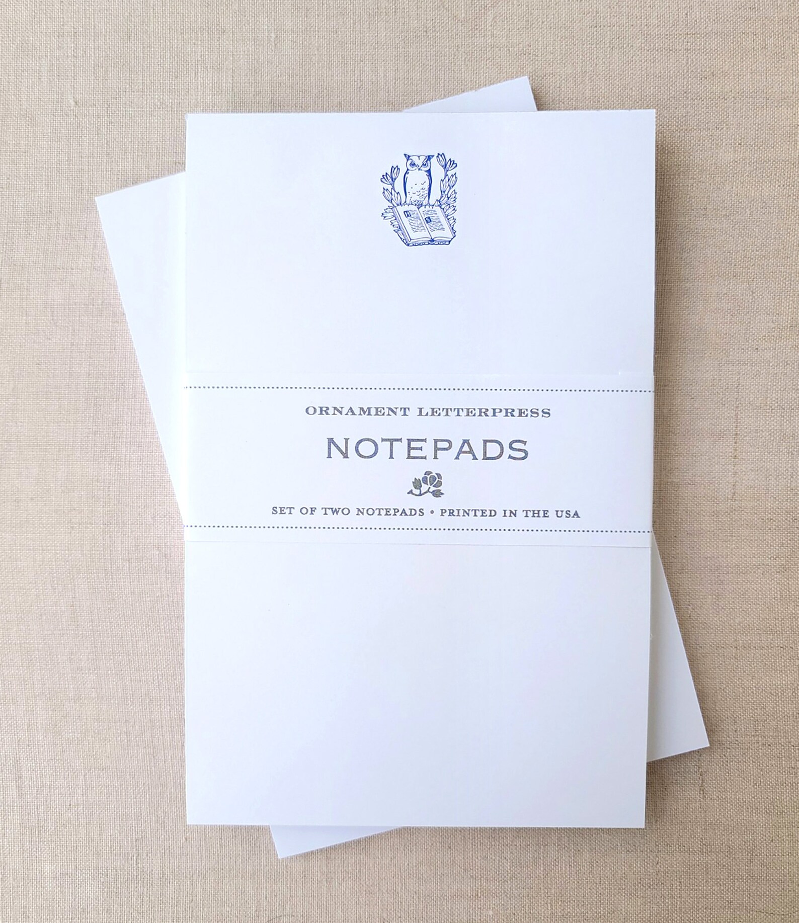 Set of Two Notepads - Bicycle/owl - Etsy