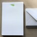 Cotton Writing Paper With Letterpress Fern - Etsy