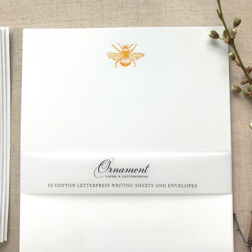Cotton Writing Paper With Letterpress Fern - Etsy