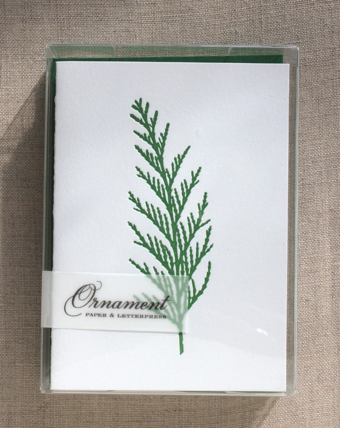 Cedar Pine Letterpress Card Set - Etsy