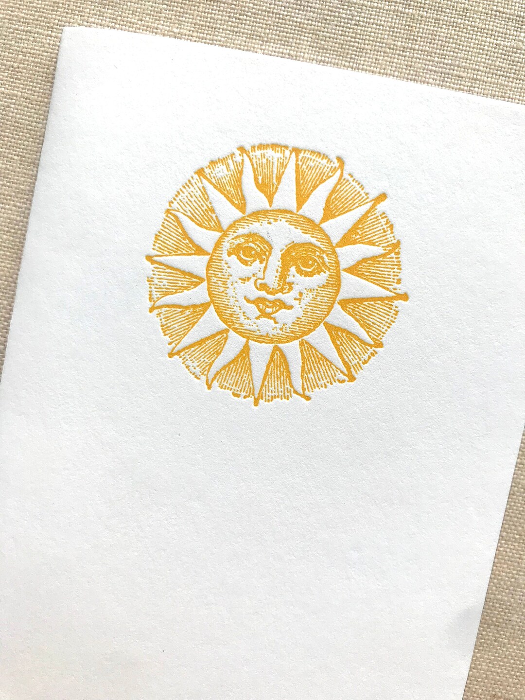 Sun Letterpress Card Set - Etsy