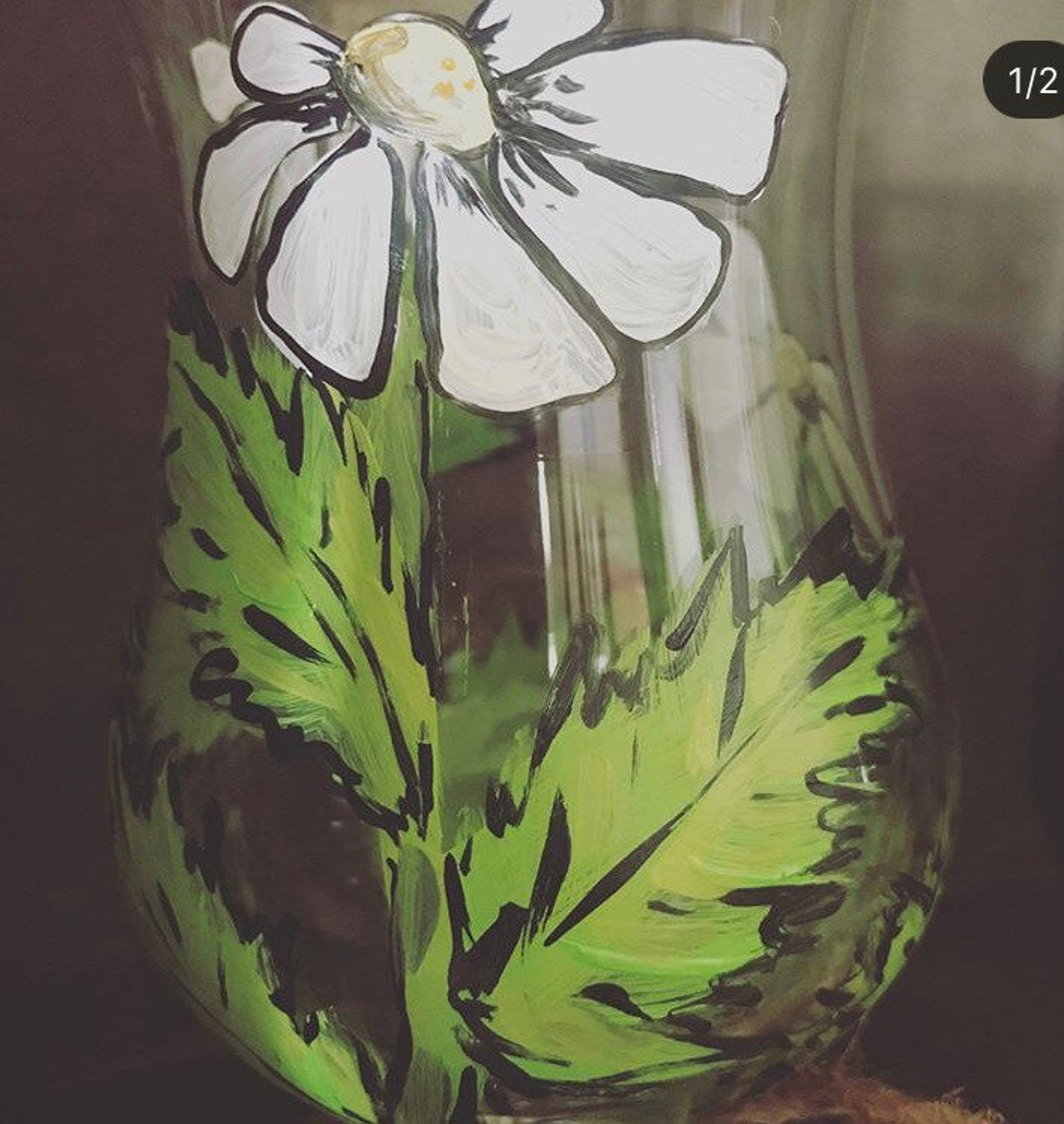Hand Painted Glassware - Etsy
