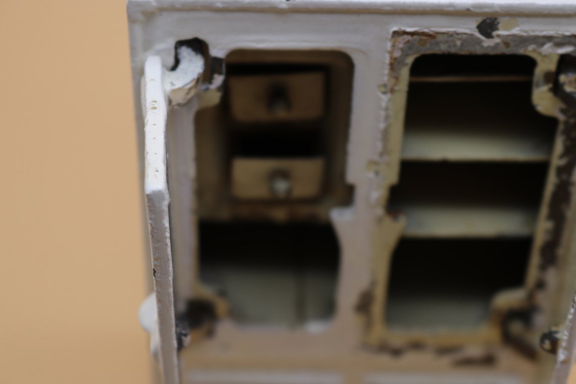 Rare Vintage Arcade Toys Miniature Refrigerator - Marked on Back ...