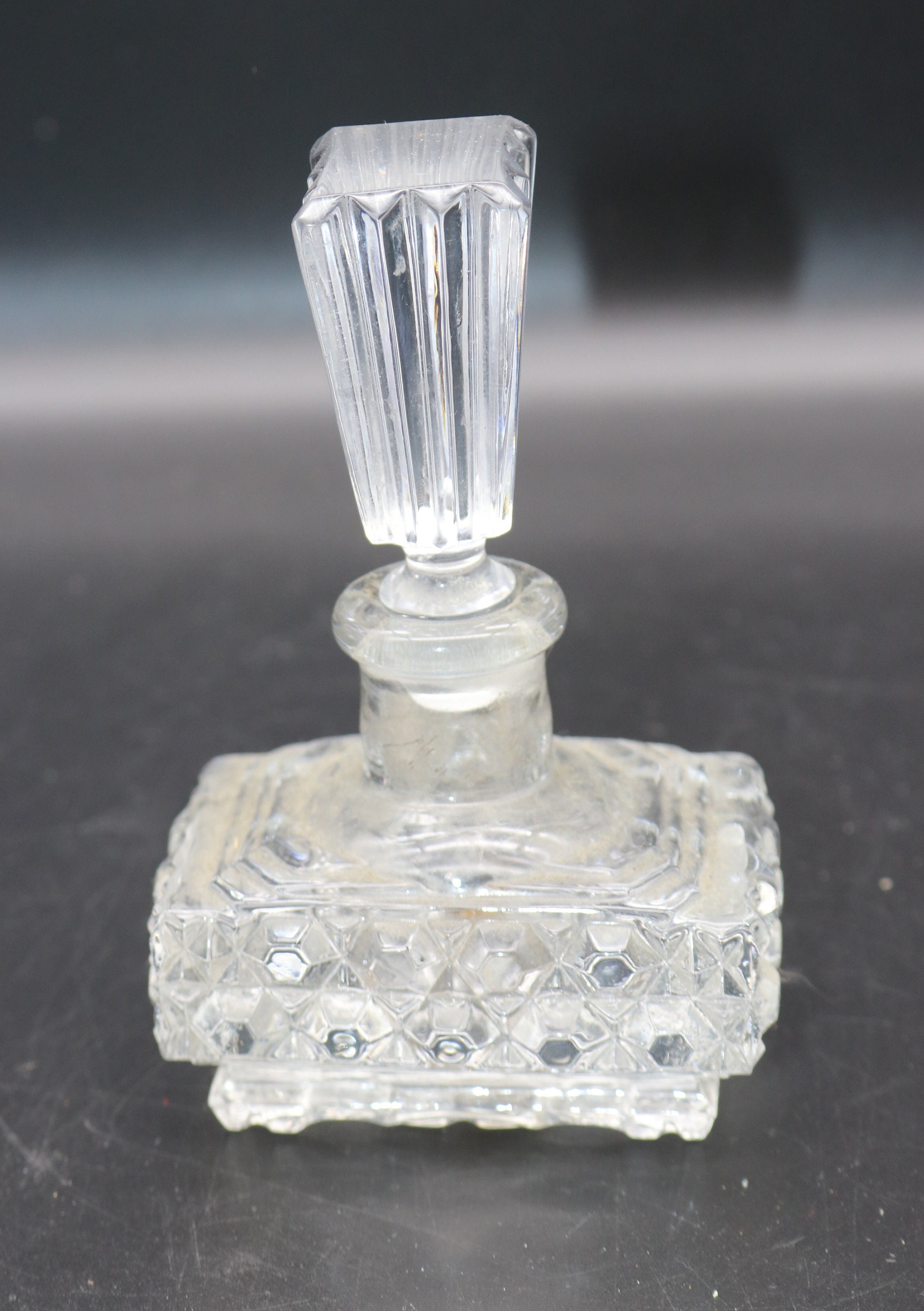 Vintage Hollywood Regency Perfume Bottle With Square Stopper - Etsy