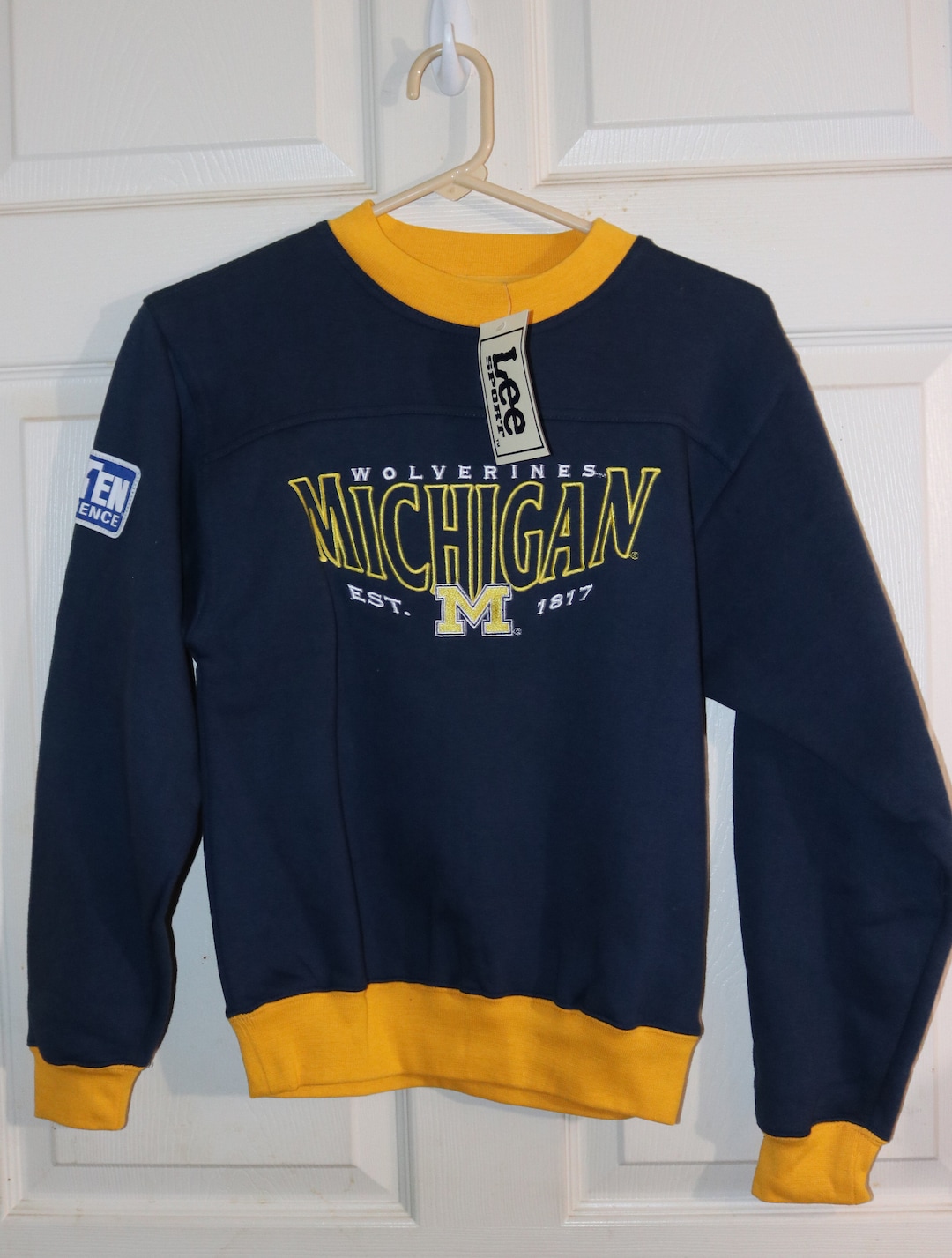 Vintage University of Michigan Wolverines Lee Sport Sweatshirt Boys M ...