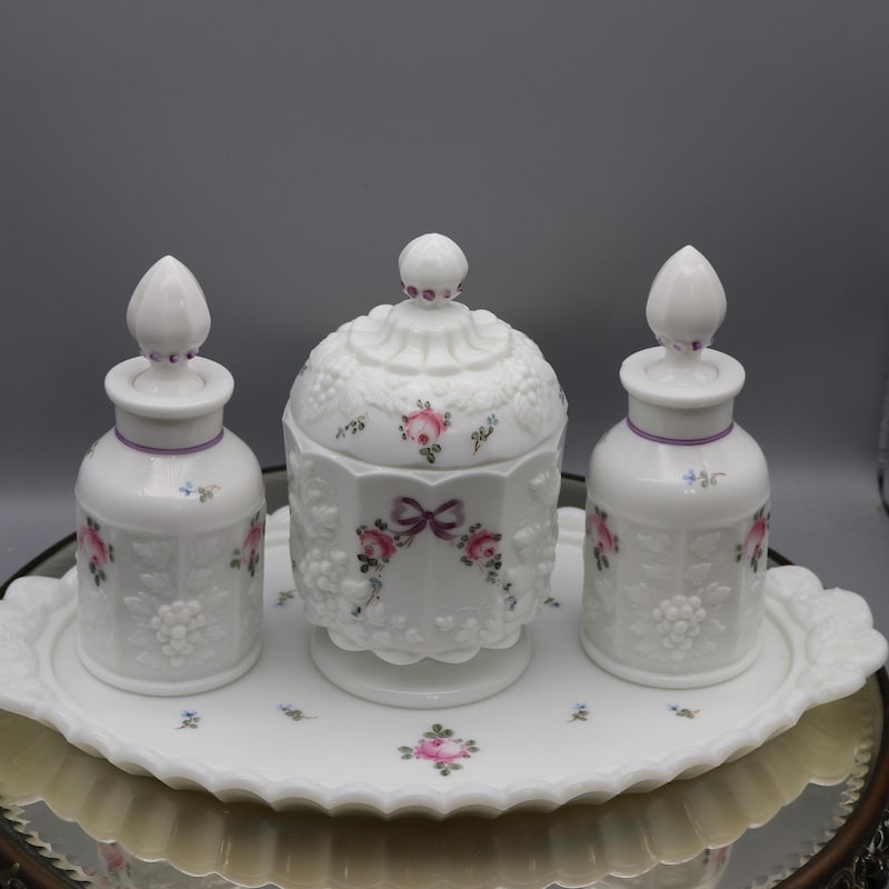 Glass Dresser Set - Etsy