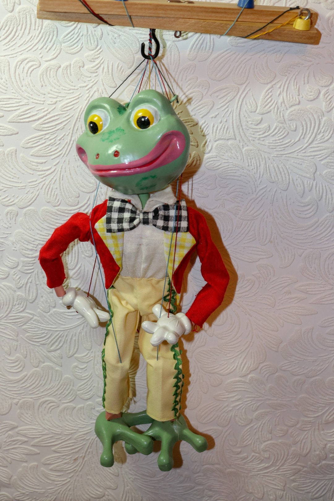 Vintage 1960s Pelham Puppets Marlborough Wilts SL9 Frog Marionette ...
